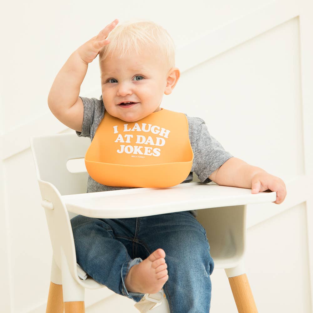 I Laugh at Dad Jokes Wonder Bib – Market with a B.